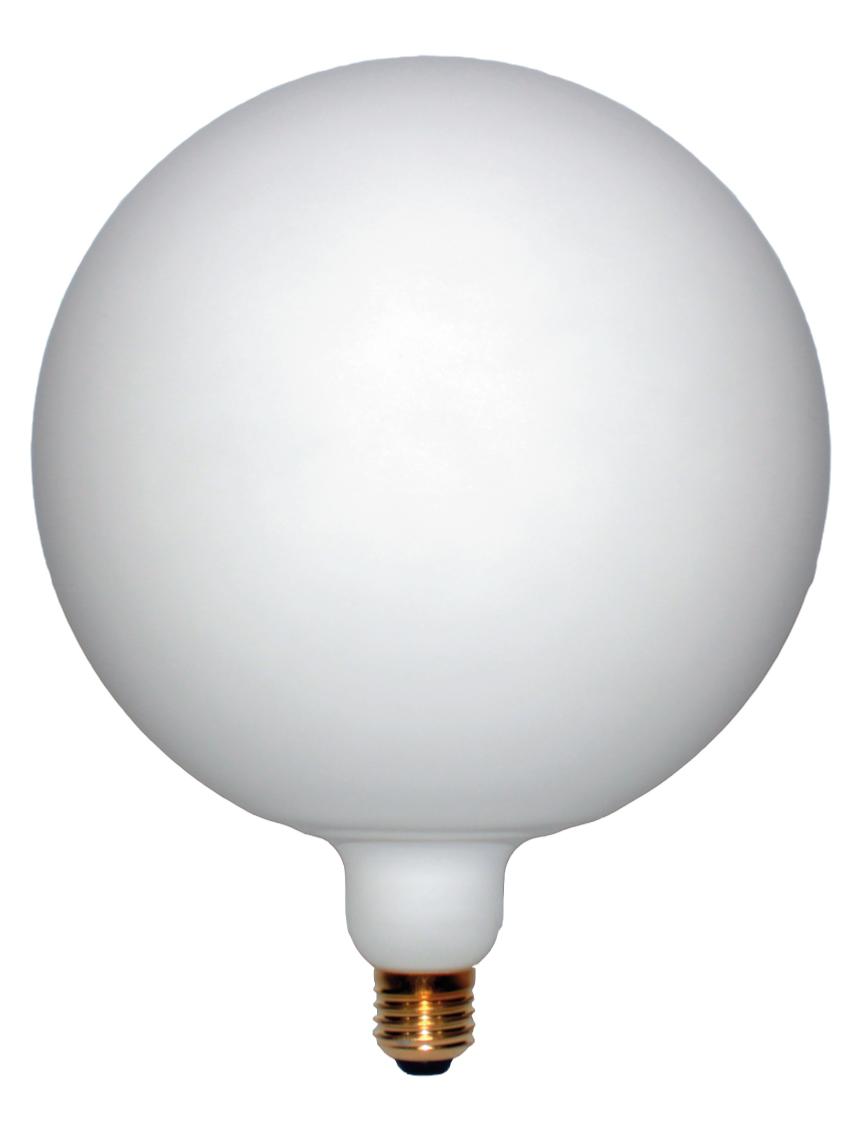 Ampoule Led Forme Globe Géante Culot E27 Coloris Blanc Mat 7w 4000k